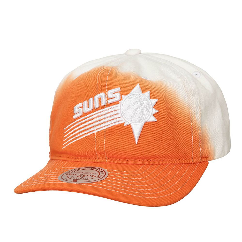 Men's Mitchell & Ness Orange/White Phoenix Suns Dip Dye Pro Crown ...