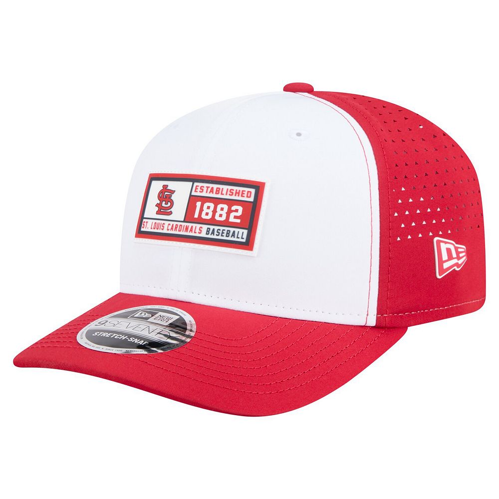Men's New Era White/Red St. Louis Cardinals Established Patch 9SEVENTY ...