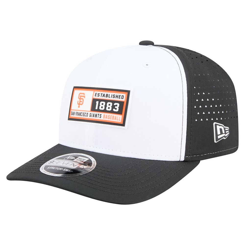 Men's New Era White/Black San Francisco Giants Established Patch ...