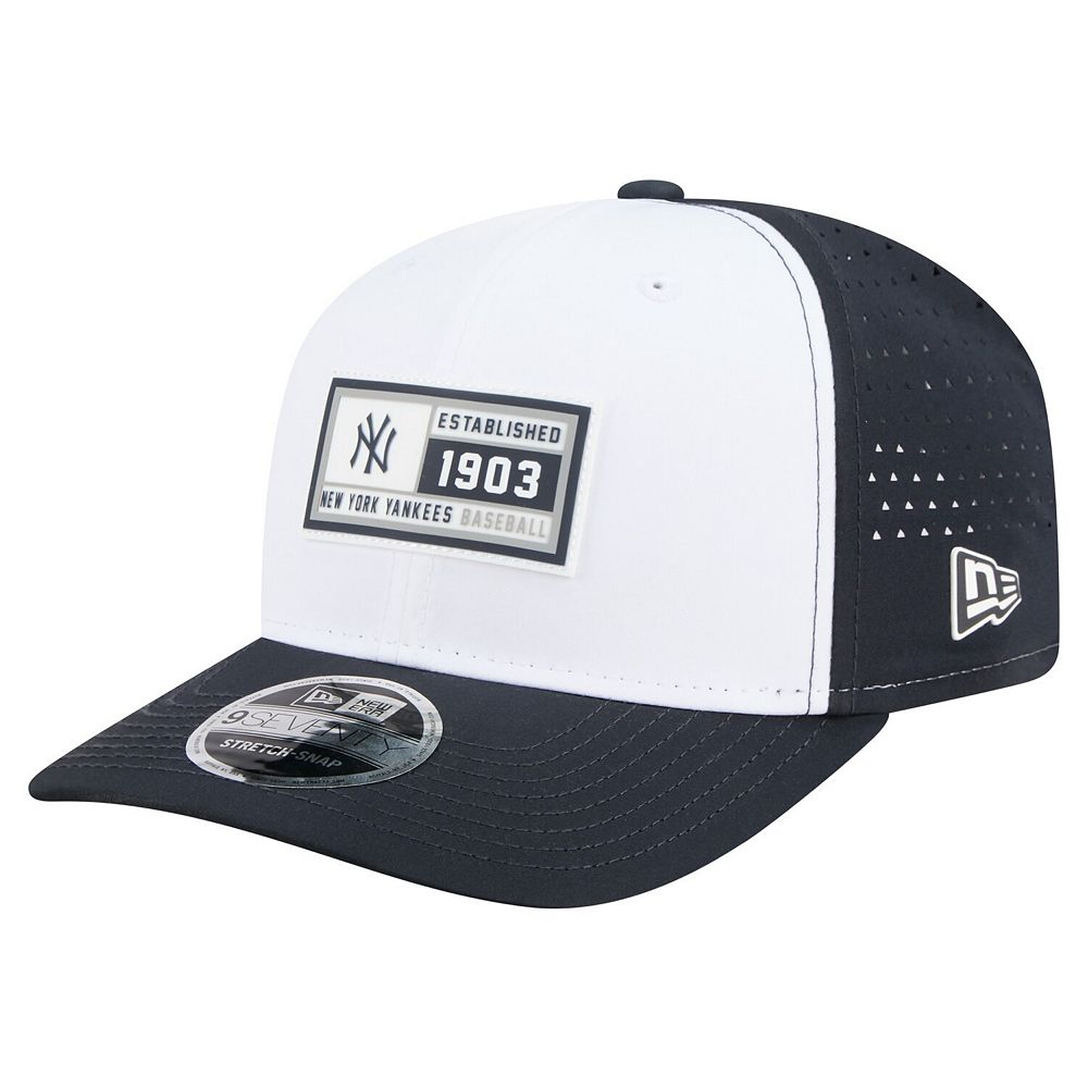 Men's New Era White/Navy New York Yankees Established Patch 9SEVENTY ...