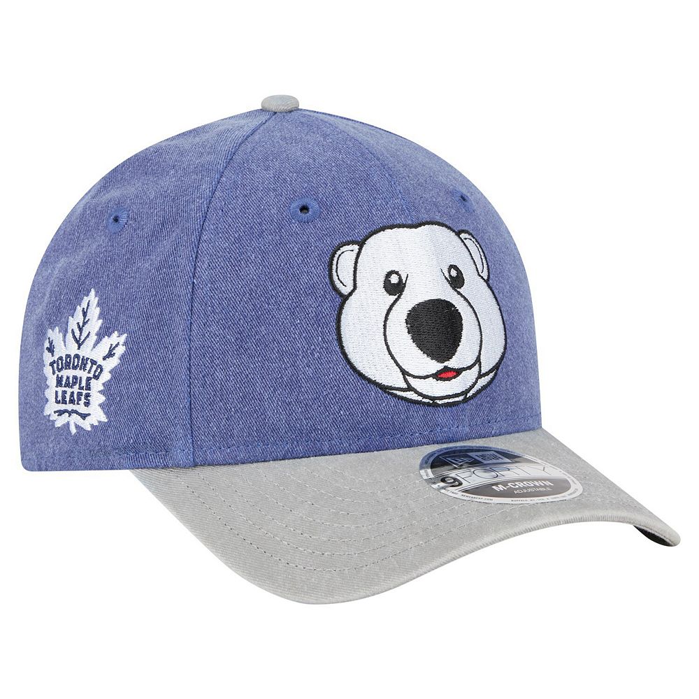 Men's New Era Blue/Gray Toronto Maple Leafs Mascot 2-Tone 9FORTY ...