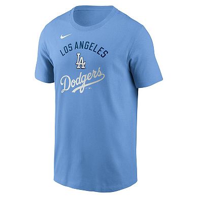 Men's Nike Light Blue Los Angeles Dodgers Early Innings Stack T-Shirt