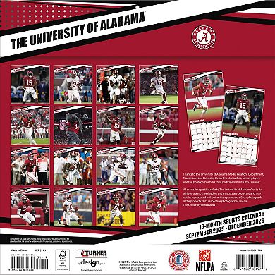 Alabama Crimson Tide 12 ۝ x 12 ۝ 2026 Team Wall Calendar