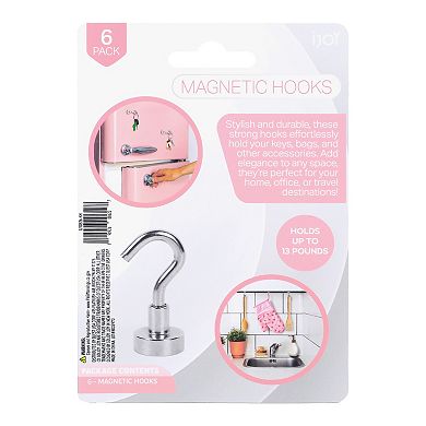 iJoy 6-pk. Strong Hold Magnetic Hooks