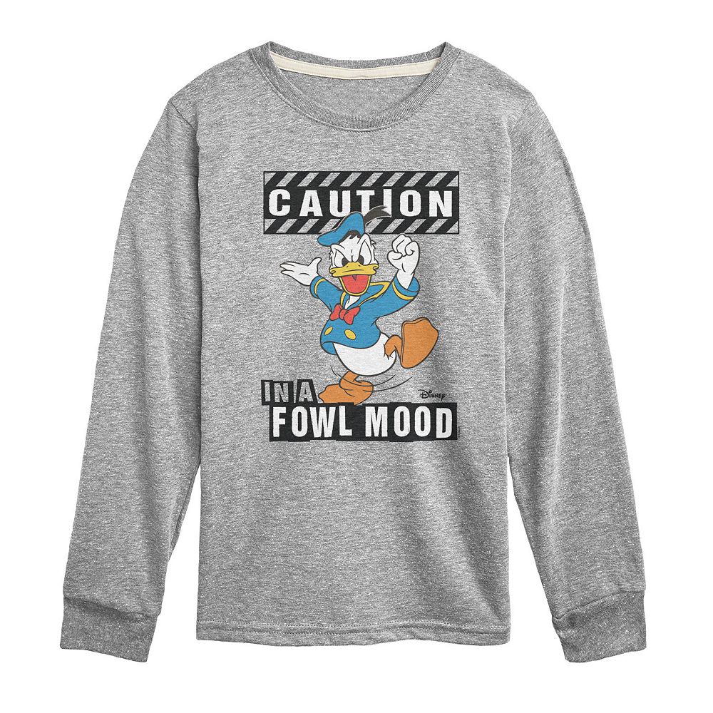 Boys 8-20 Disney's Donald Duck In A Fowl Mood Long Sleeve Graphic Tee
