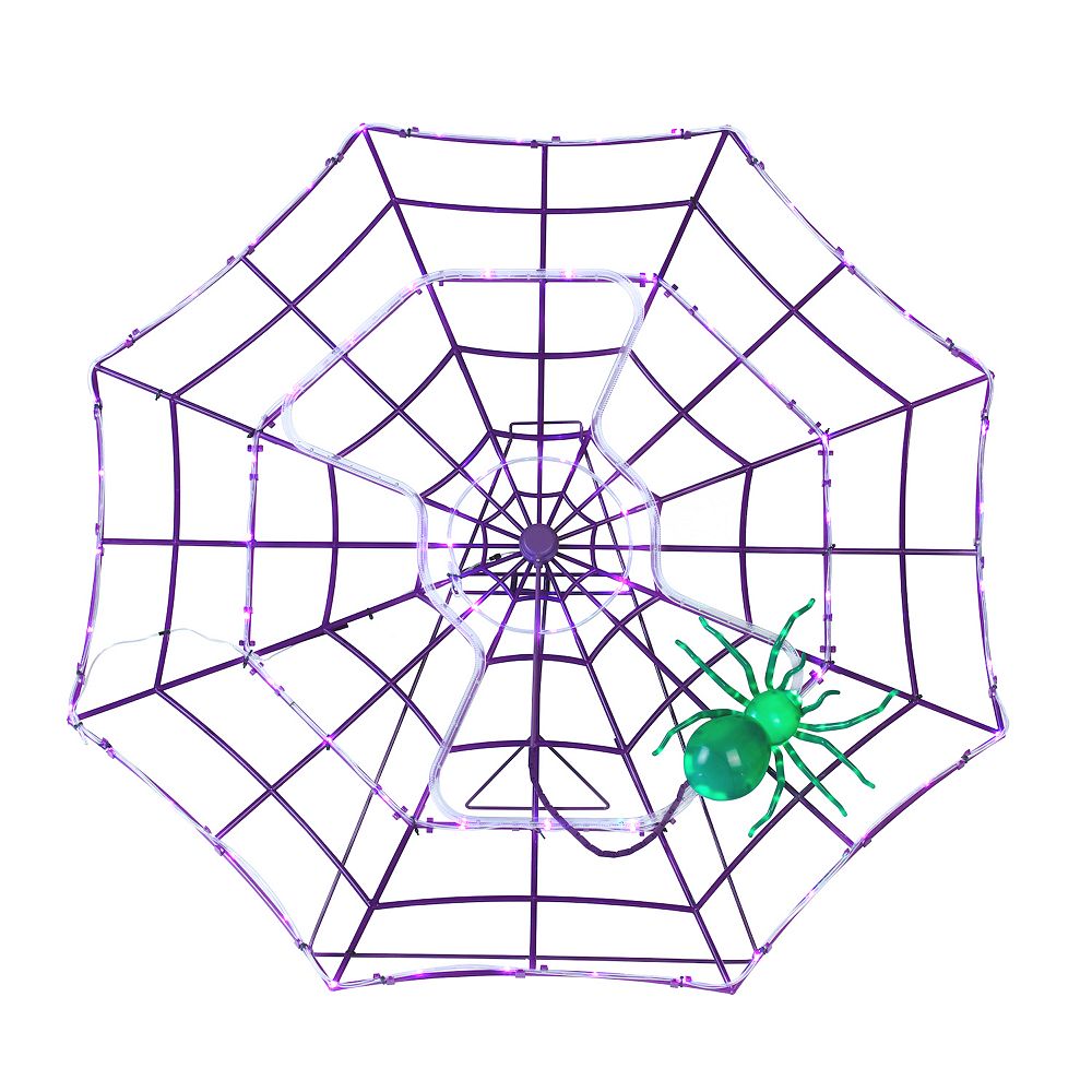 Mr. Halloween 4 ft. Outdoor Animated Spider Web Decor