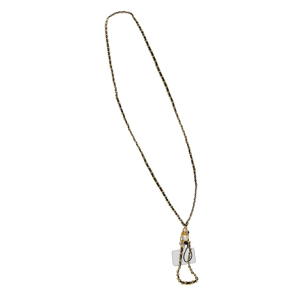 Emberly Faux Leather Crossbody & Wristlet Chain Phone Holder Set