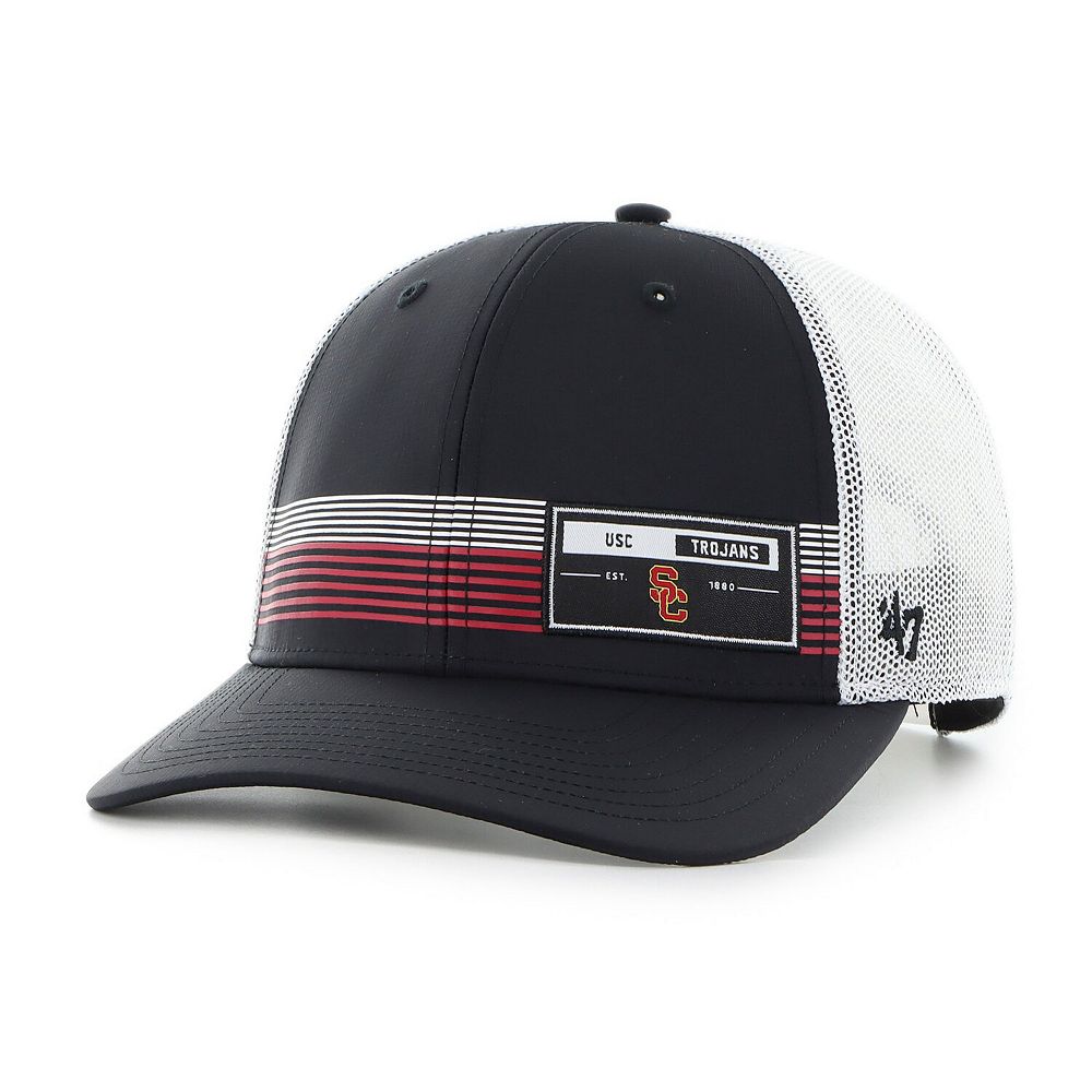 Men's '47 Black USC Trojans Rangefinder brrr Trucker Adjustable Hat