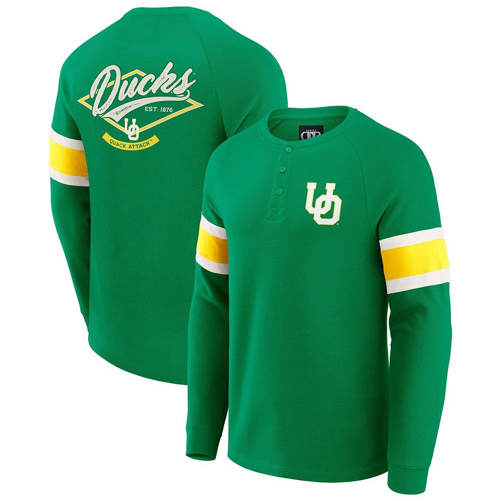 Men's Darius Rucker Collection by Fanatics Green Oregon Ducks Waffle ...