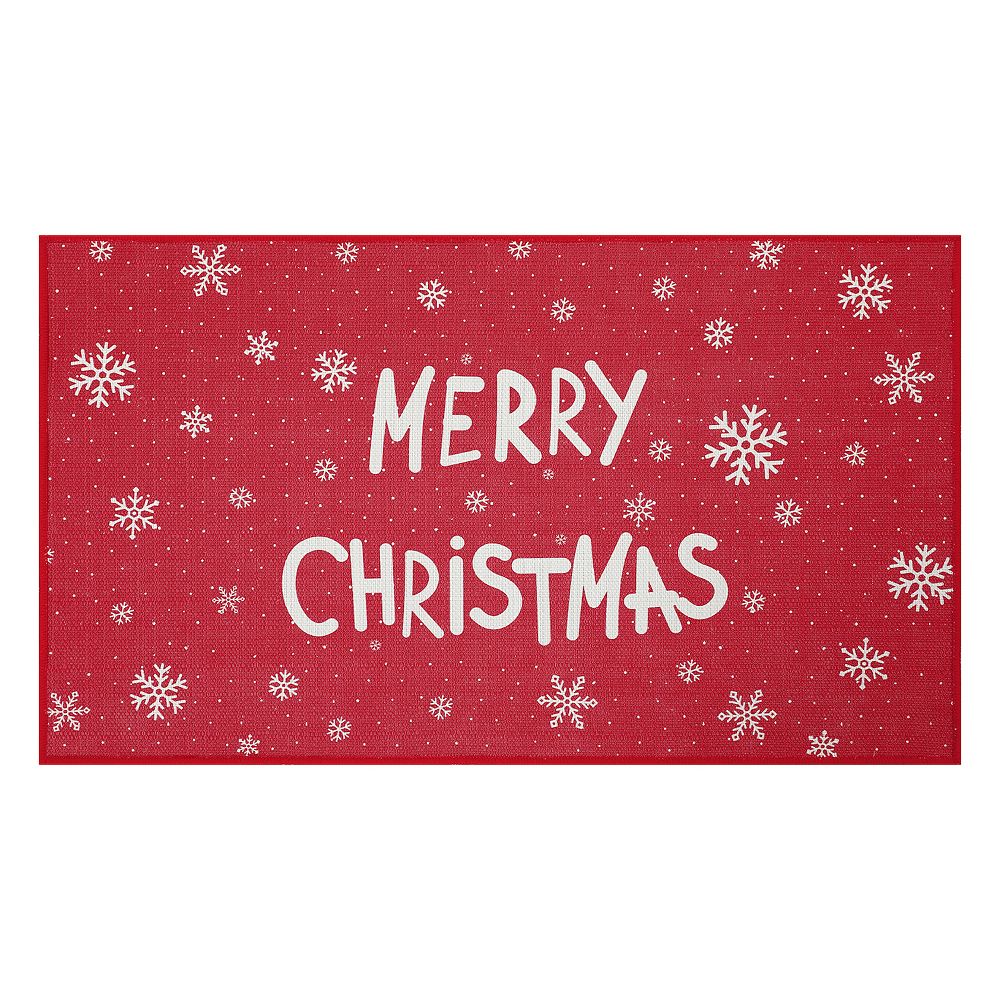Garvee Machine Washable Non Slip Merry Christmas Non Slip Doormat