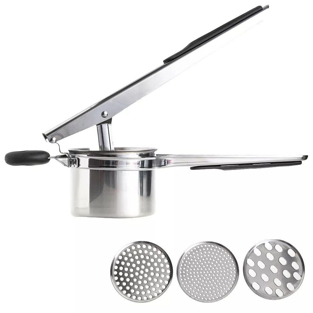 15oz Potato Ricer, Heavy Duty Stainless Steel Potato Masher and Ricer ...
