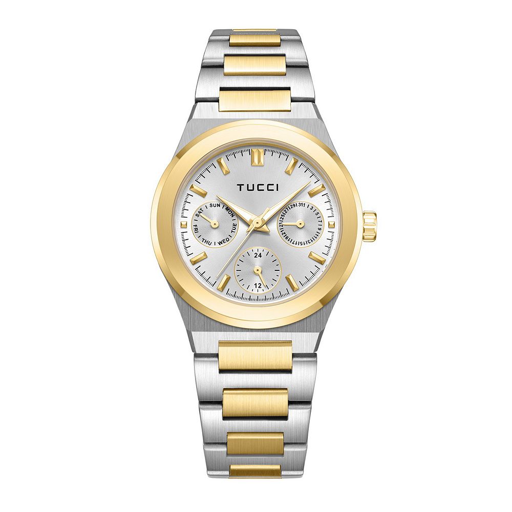 TUCCI Italy Women's Two-Tone Stainless Steel Chronograph Wrist Watch ...