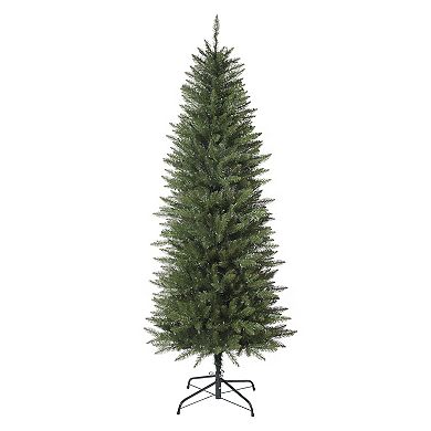 6.5 Ft Tall Dumont Slim Christmas Tree with 400 Soft White T5 LED ...