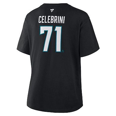 Women's Fanatics Macklin Celebrini Black San Jose Sharks Authentic ...