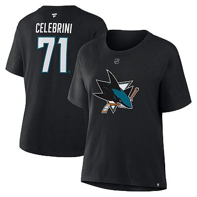 Women's Fanatics Macklin Celebrini Black San Jose Sharks Authentic ...