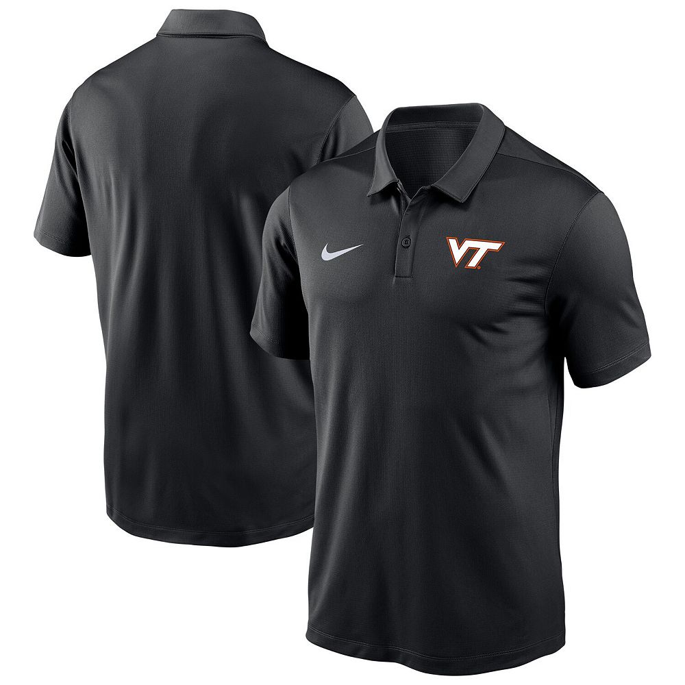 Men's Nike Black Virginia Tech Hokies Victory Solid Performance Polo