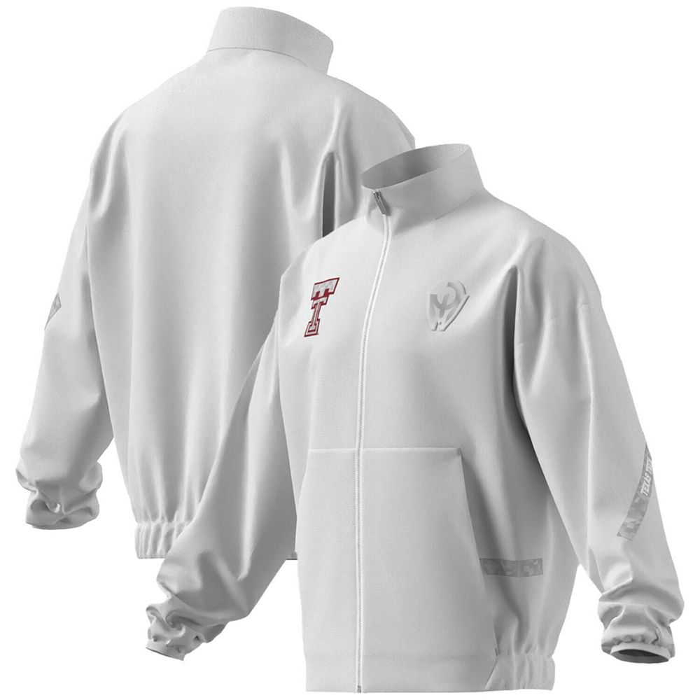 Men's adidas x Mahomes White Texas Tech Red Raiders Strategy Full-Zip ...