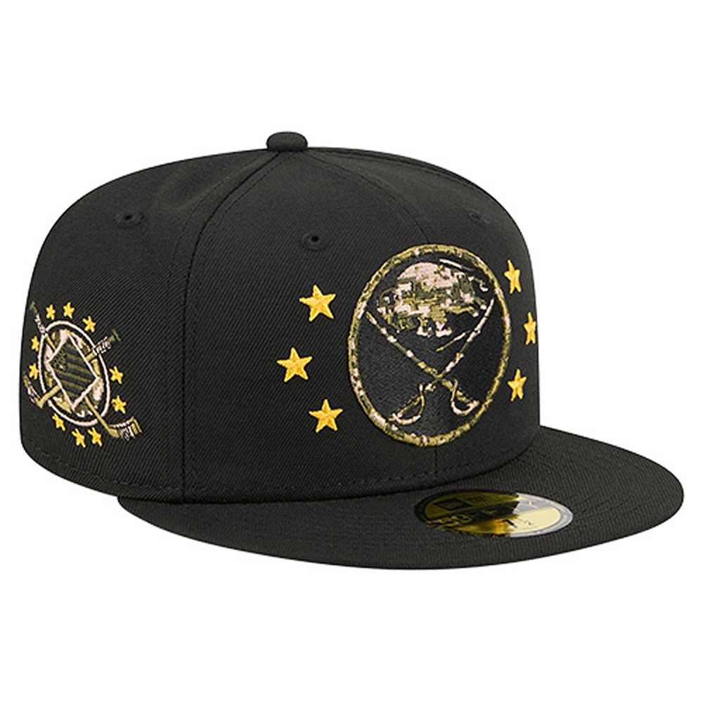 Men's New Era Black Buffalo Sabres Military Appreciation Digital Camo ...