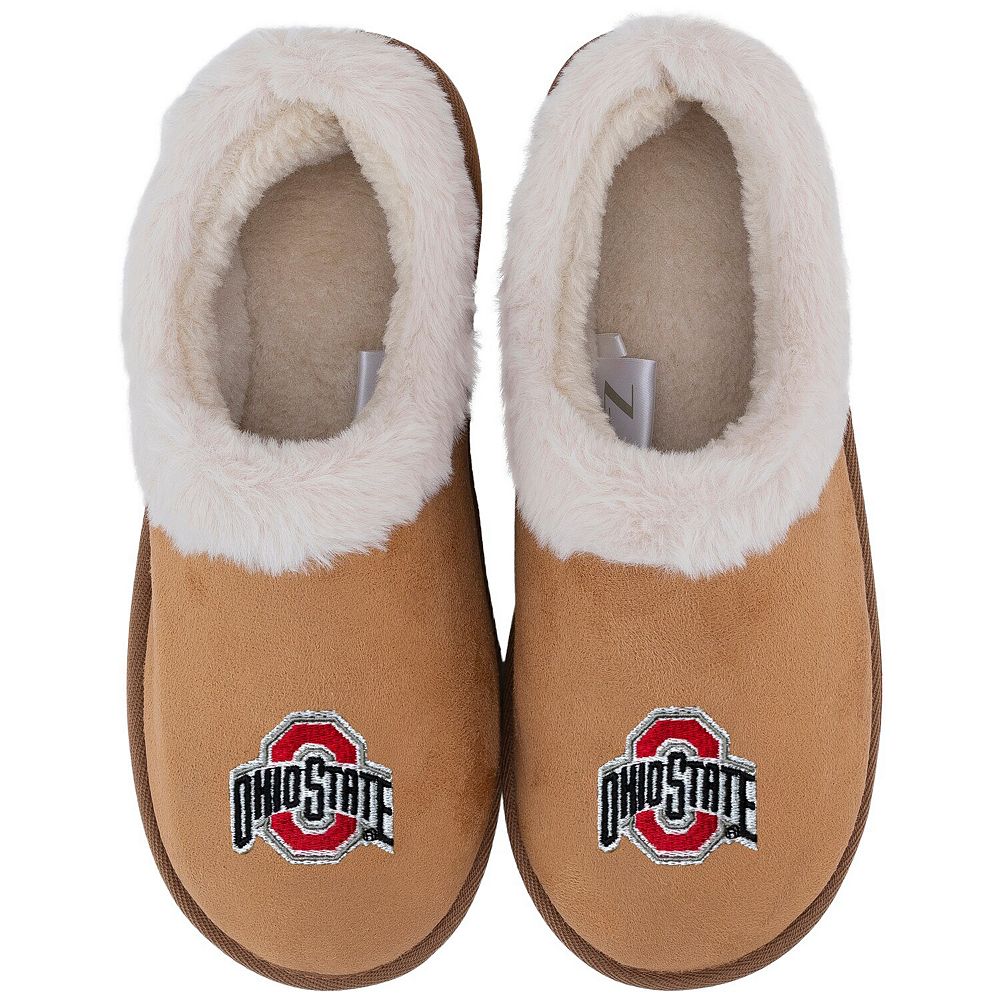 Women's ZooZatz Ohio State Buckeyes Teagan Faux Fur Slippers