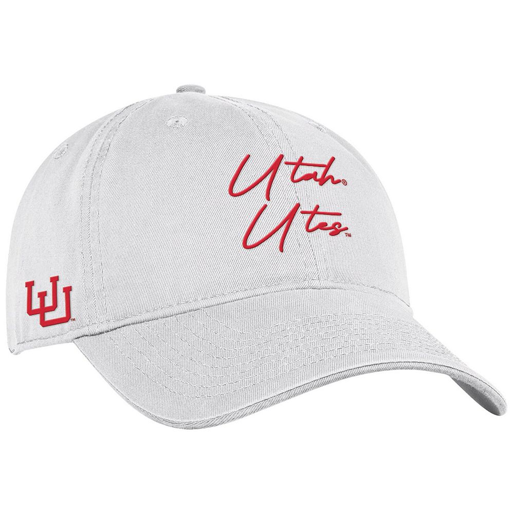 Men's Under Armour White Utah Utes College Essentials Washed Cotton ...