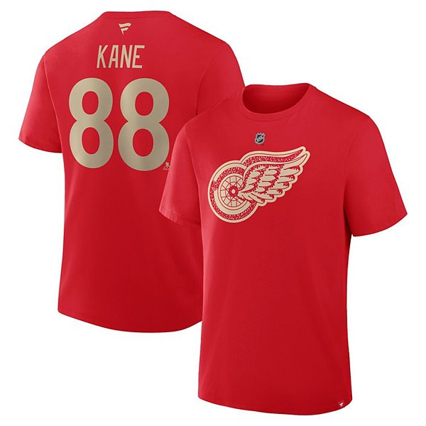 Men's Fanatics Patrick Kane Red Detroit Red Wings Authentic Stack Name ...