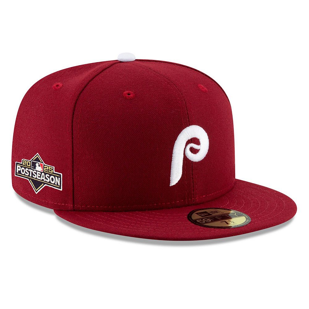 Men's New Era Red Philadelphia Phillies 2025 MLB Postseason Side Patch ...