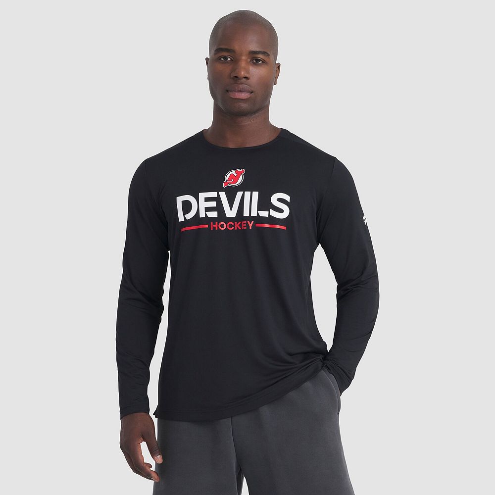 Men's Fanatics Black New Jersey Devils Authentic Pro Rink Tech Long ...