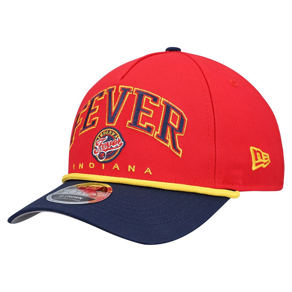 Men's New Era Red Indiana Fever Bold Arch 9FORTY A-Frame M-Crown ...