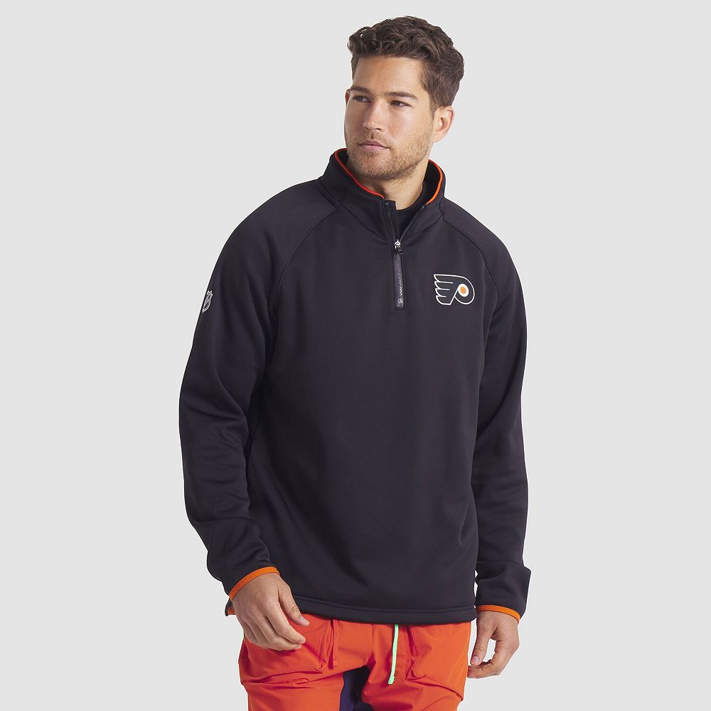 Men's Fanatics Black Philadelphia Flyers Authentic Pro Rink Raglan ...