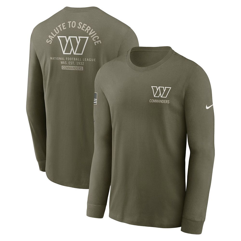 Men's Nike Olive Washington Commanders 2025 Salute to Service Sideline ...