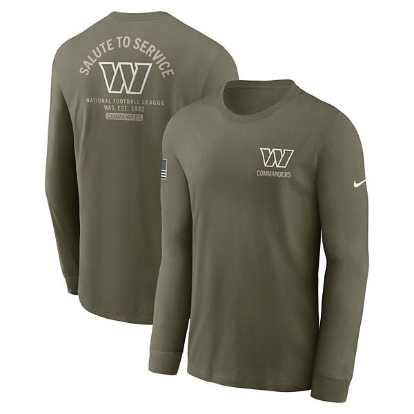 Men's Nike Olive Washington Commanders 2025 Salute to Service Sideline ...