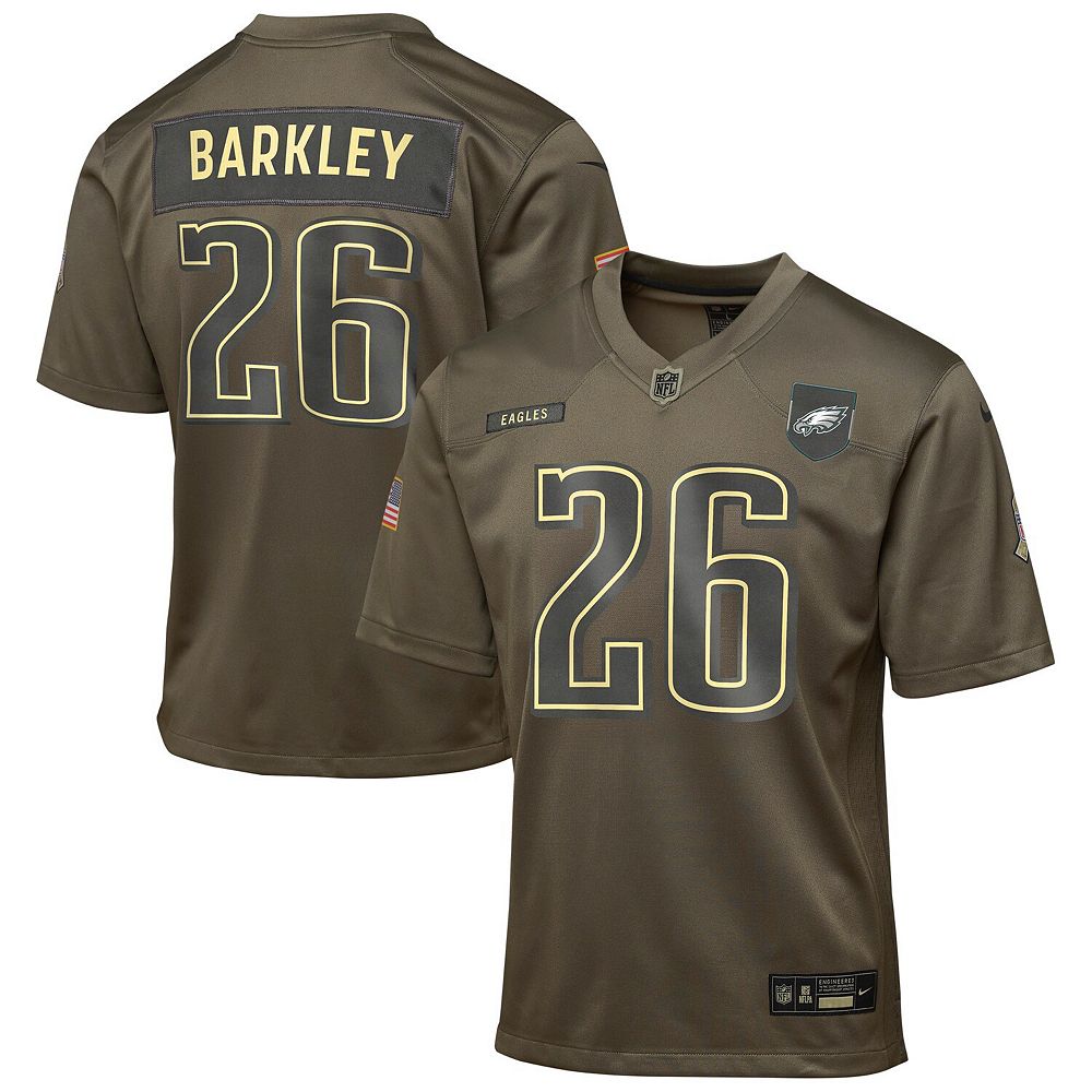 Youth Nike Saquon Barkley Olive Philadelphia Eagles 2025 Salute to ...