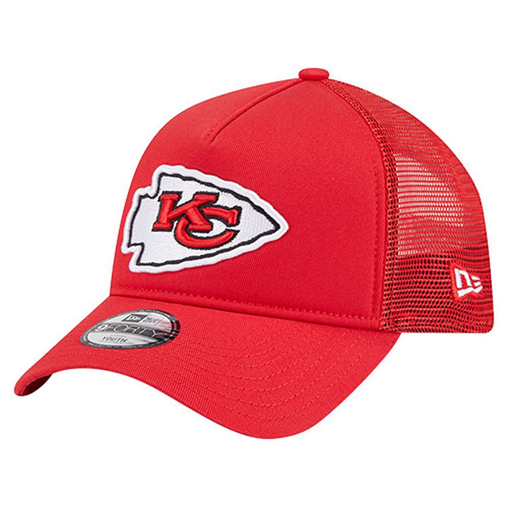 Toddler New Era Red Kansas City Chiefs Main 9FORTY A-Frame Trucker ...