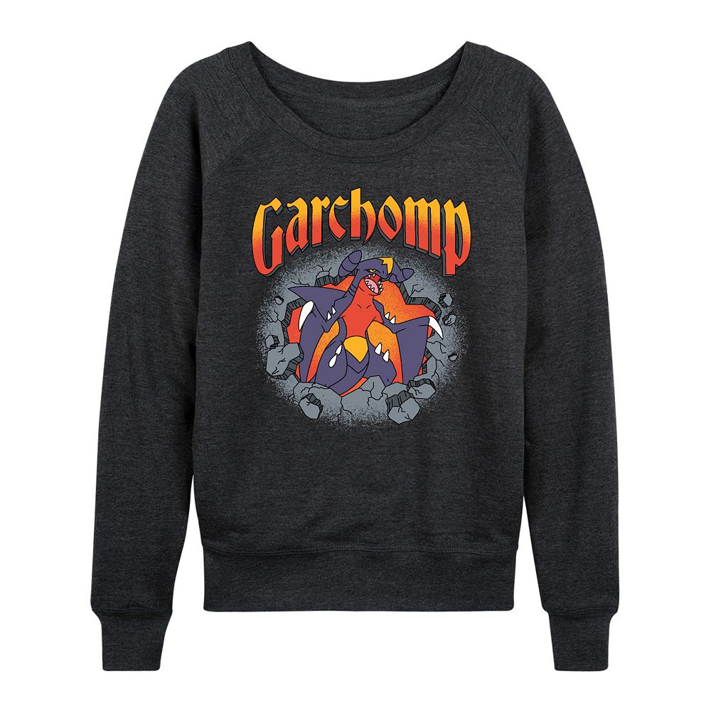 Women's Pokémon Garchomp Rocks French Terry Long Sleeve Tee
