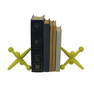 Yellow Enamel Painted Cast Iron Giant Jack Bookends Decorative ...