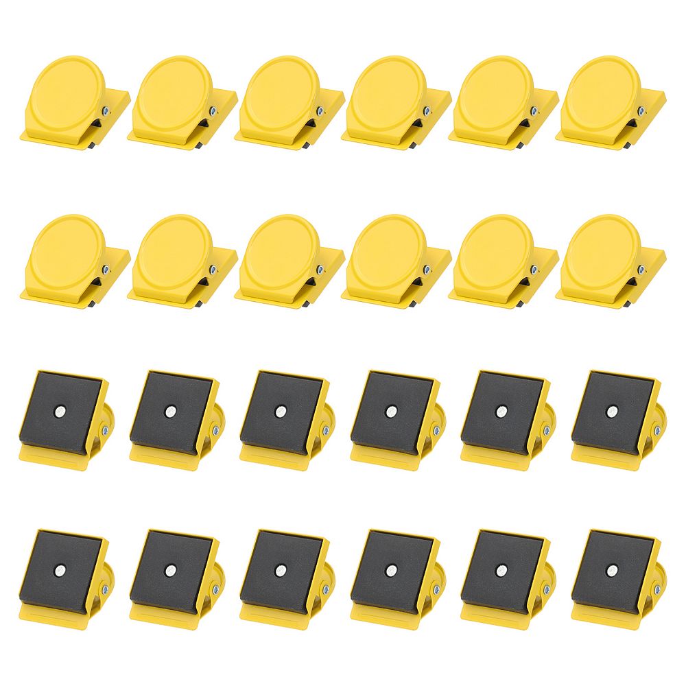 31mm Magnetic Clips, 24Pcs Stainless Steel Refrigerator Magnet Hook ...