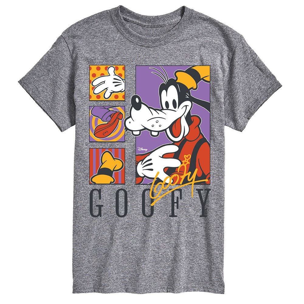 Big & Tall Disney's Goofy Retro Grid Graphic Tee