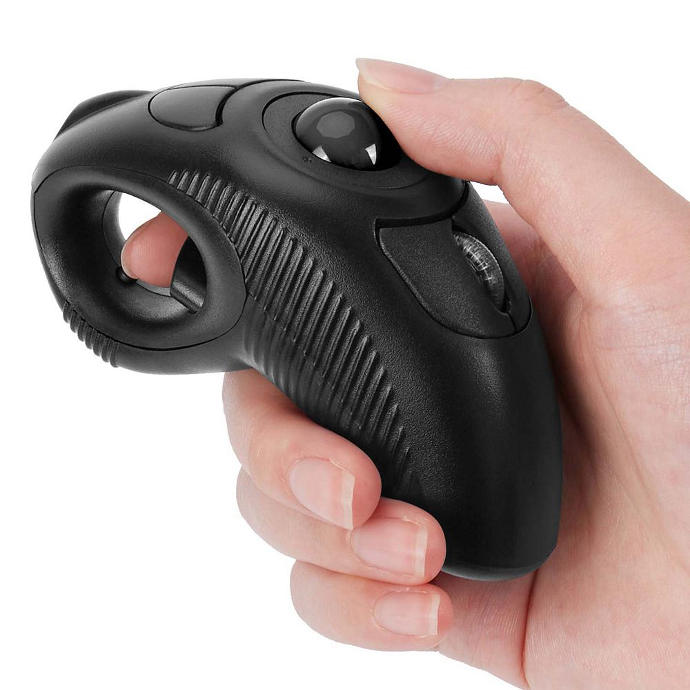 Wireless Finger Handheld USB Mice Trackball Mouse with Laser Pointer