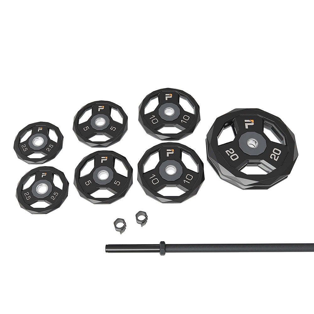 Power Systems ProElite Cardio Barbell Set with Weights & Lock Jaw ...