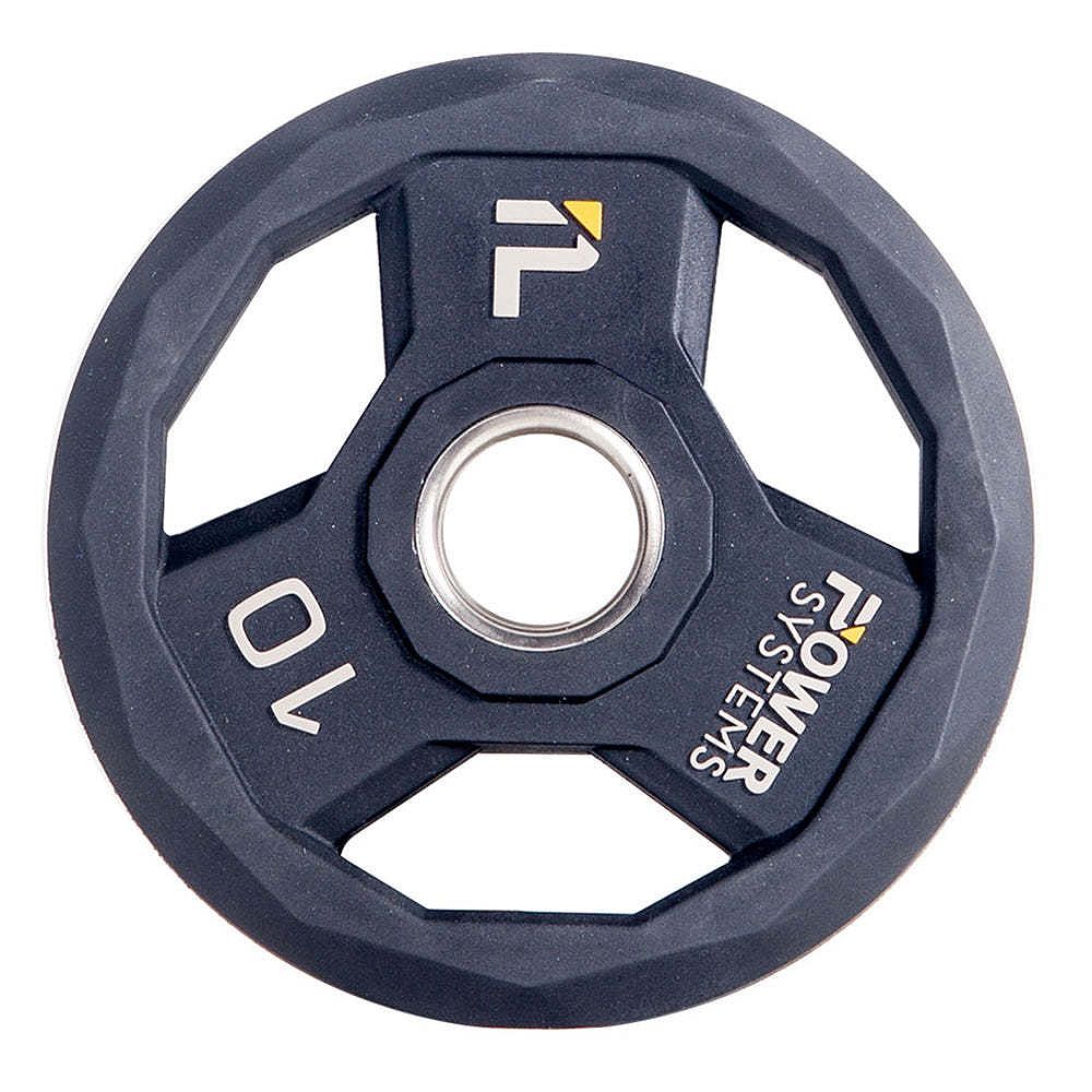 Power Systems Urethane Weight Plate (10 lb), Olympic Weight Plate with ...