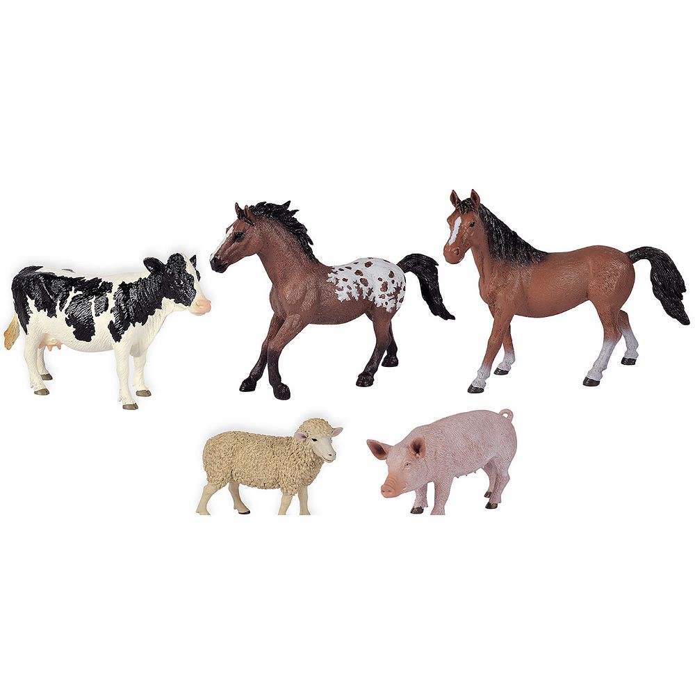 Dickie Toys Farm Animals 5-pc. Horse, Sheep, Pig and Cow Figurine Set