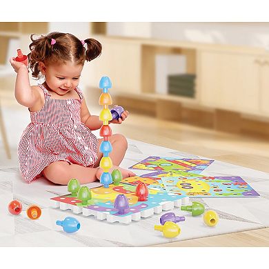 Hauck Quercetti: Jumbo Peggy Creative Pegs Stacking & Color Matching ...