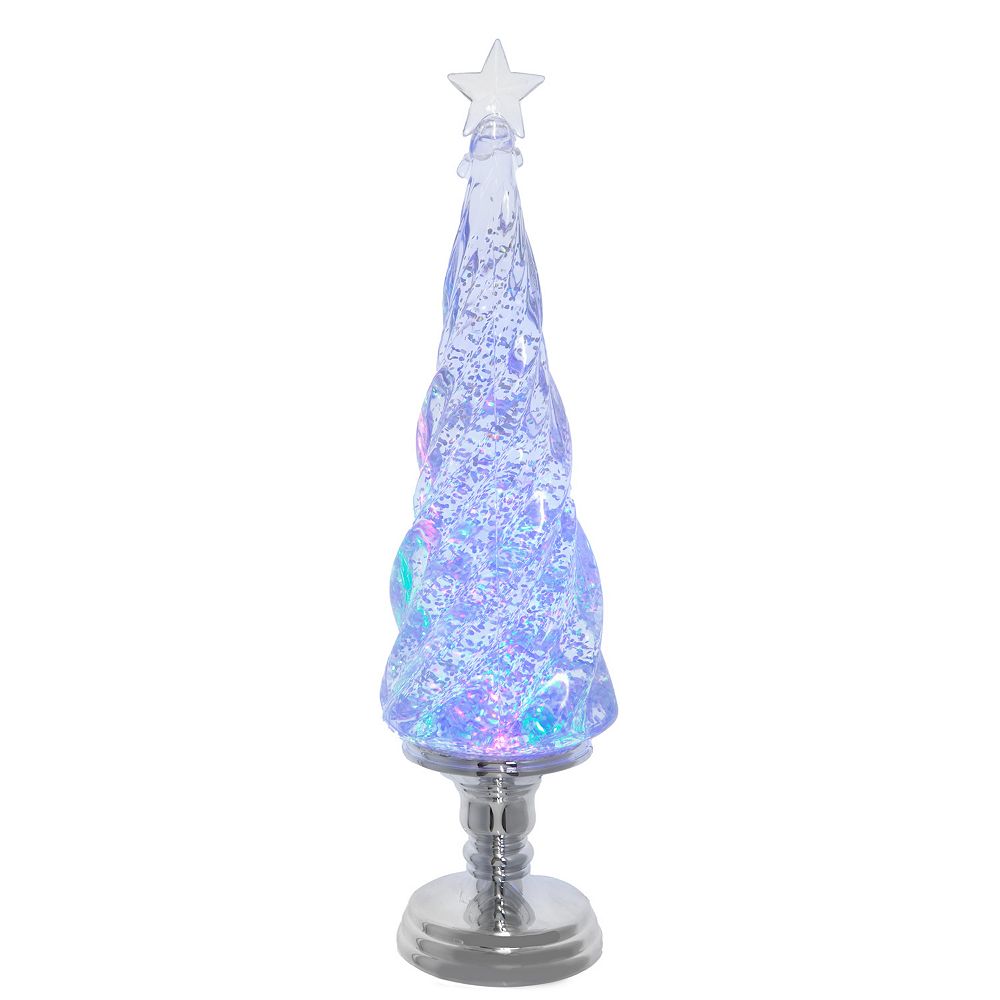 Kurt Adler 17.72-Inch Battery Operated LED Light Swirling Glitter Tree ...