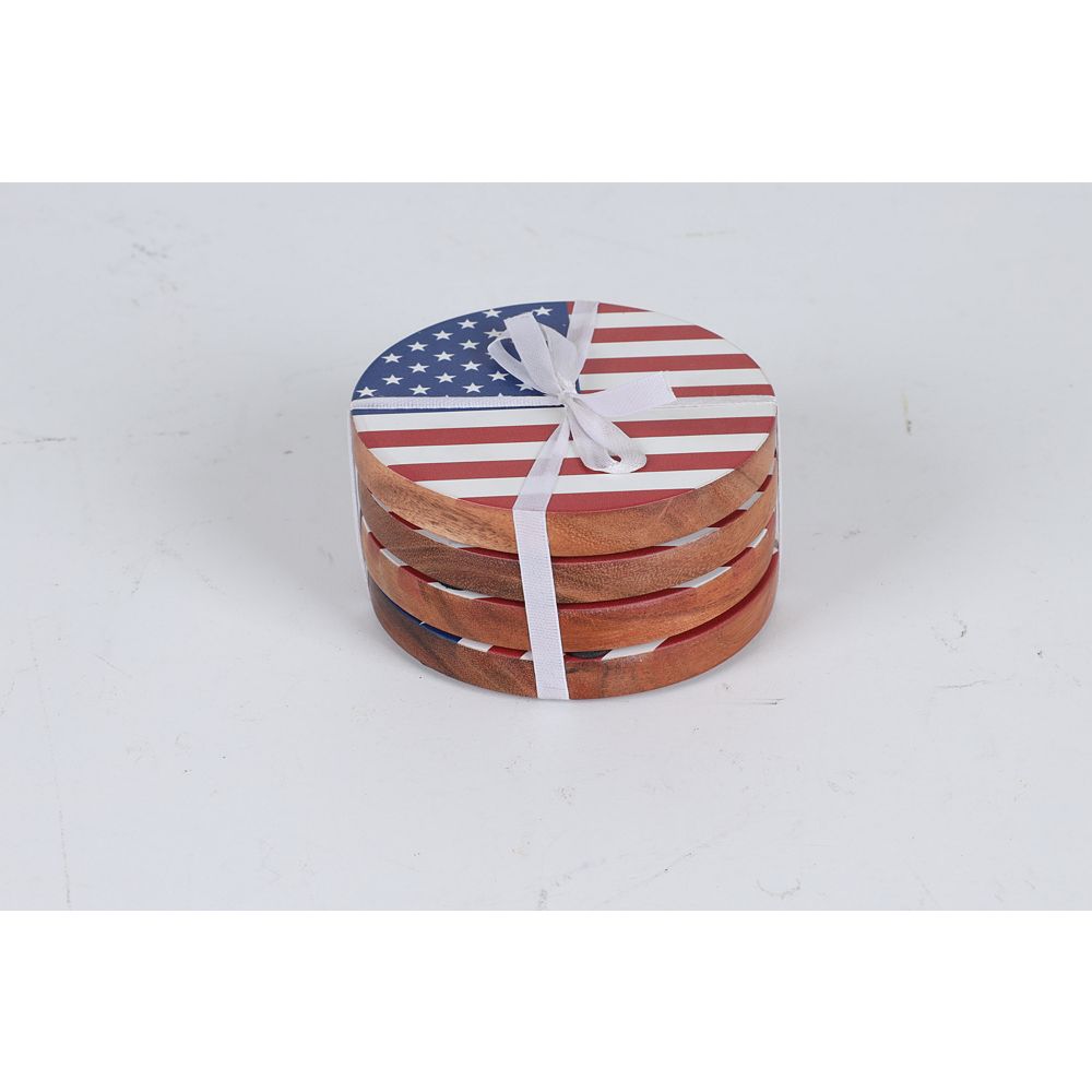 Celebrate Together™ Americana 4-Piece Flag Coaster Set