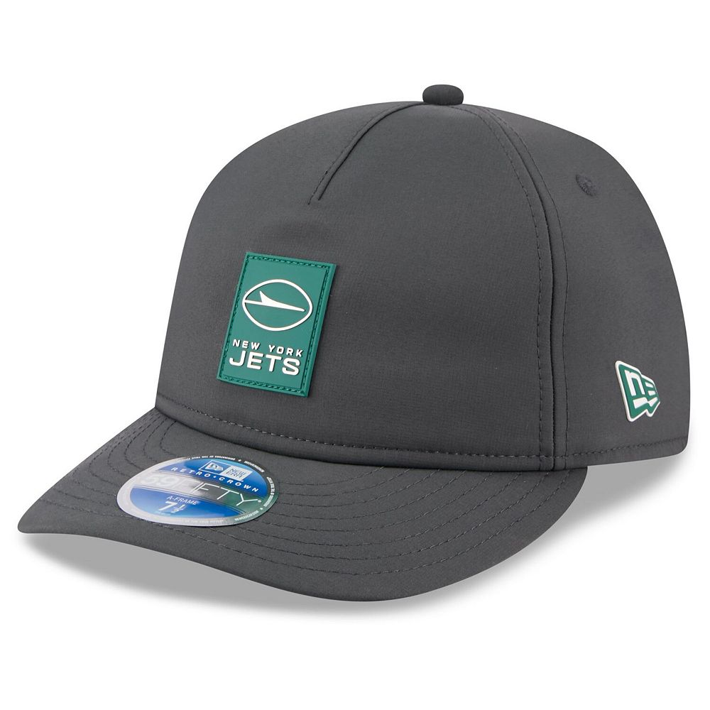 Men's New Era Charcoal New York Jets 2025 Sideline Cold Weather Retro ...