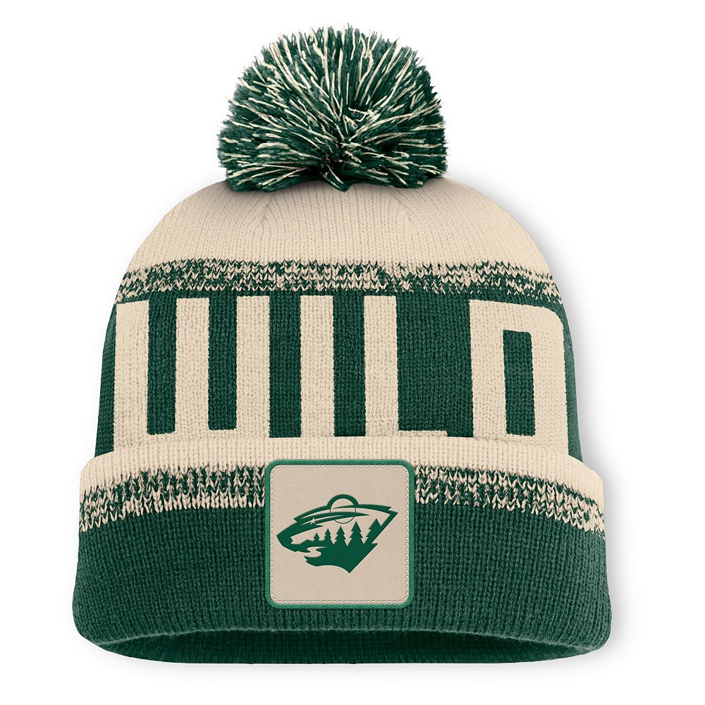 Men's Fanatics Green/Cream Minnesota Wild Fundamentals Thrive Cuffed ...