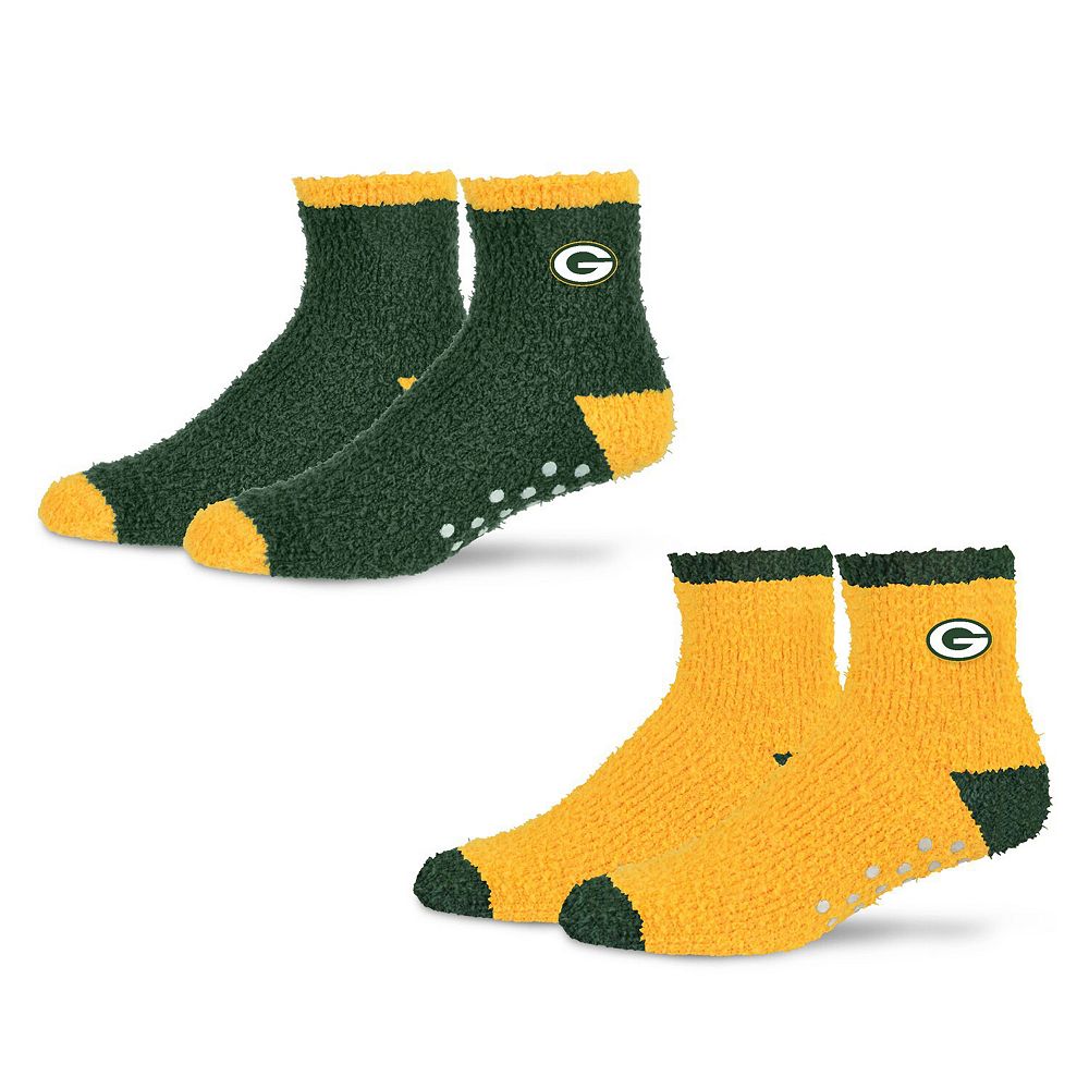 Women's Starter Green/Gold Green Bay Packers Home and Away Cozy Socks 2 ...
