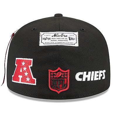 Men's New Era x Alpha Industries Black Kansas City Chiefs 59FIFTY ...