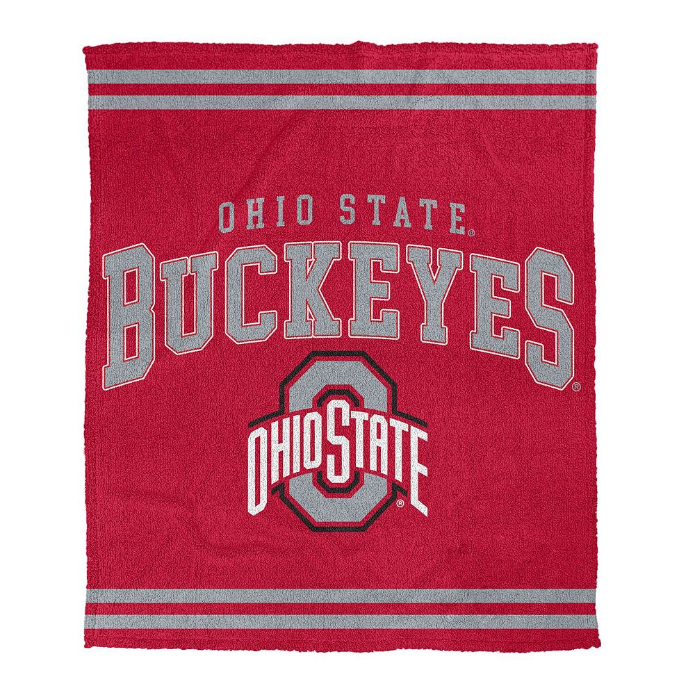 "Pegasus Ohio State Buckeyes 60"" x 70"" Cozy Plush Knit Blanket"