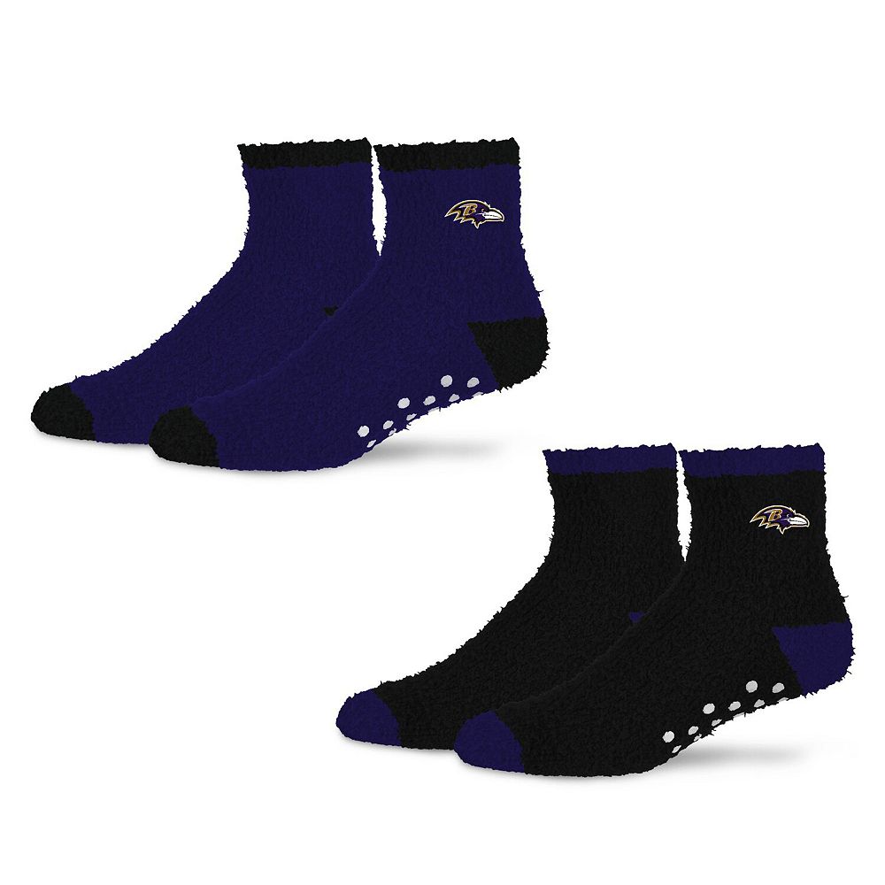 Women's Starter Purple/Black Baltimore Ravens Home and Away Cozy Socks ...
